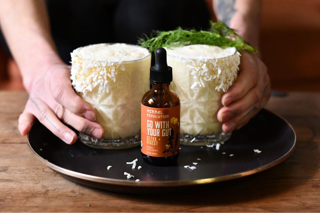 Digestive Delight: a piña colada-inspired beverage - Herbal Revolution