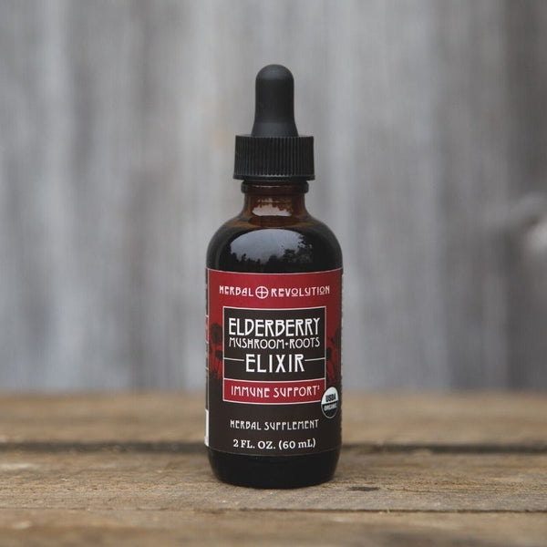 Elderberry Mushroom + Roots Elixir - Herbal Revolution